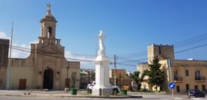 San Gwann - a central town close to the University of Malta.